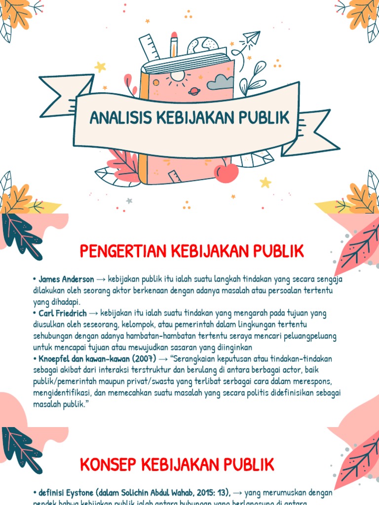 Kebijakan Publik: Konsep dan Analisis | PDF