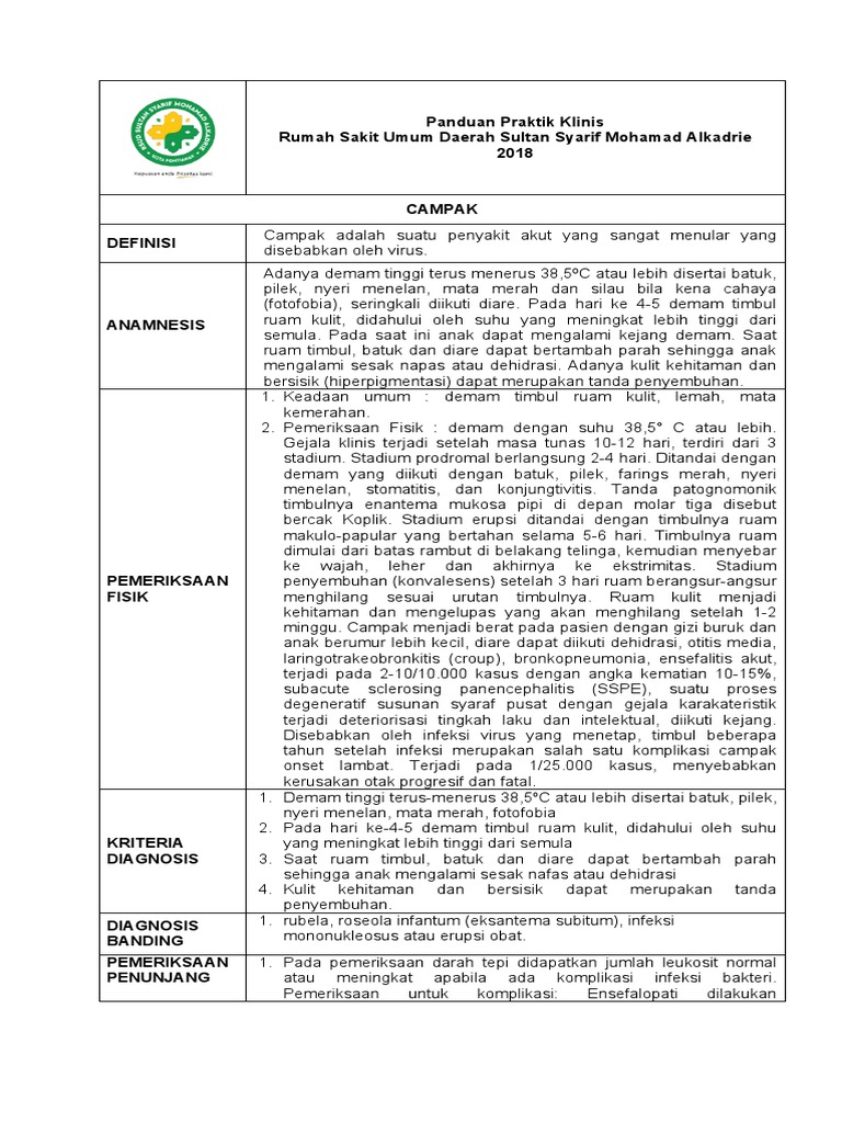 PPK Campak | PDF | Pengembangan Diri | Kesehatan Holistik