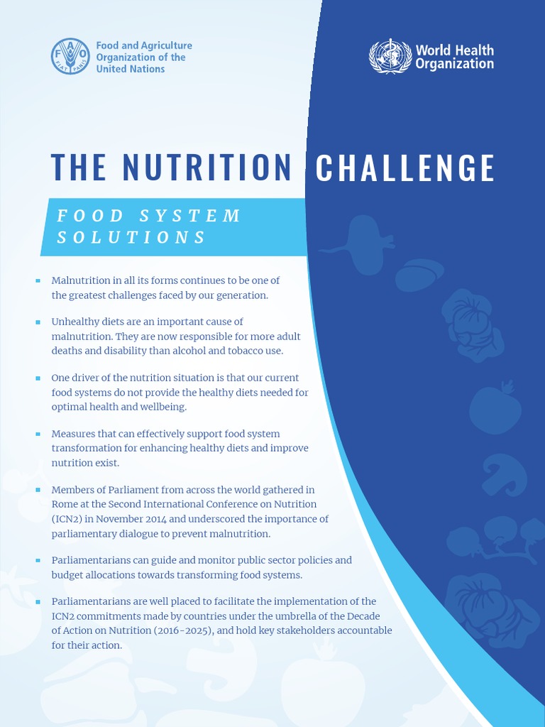 The Nutrition: Challenge | PDF | Malnutrition | Foods