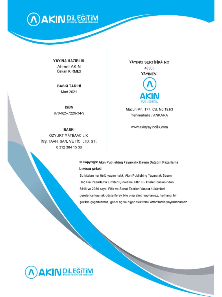 Akin Publishing 2000 YDS | PDF