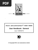 Lion Alcolmeter® 700 User Handbook | PDF | Calibration