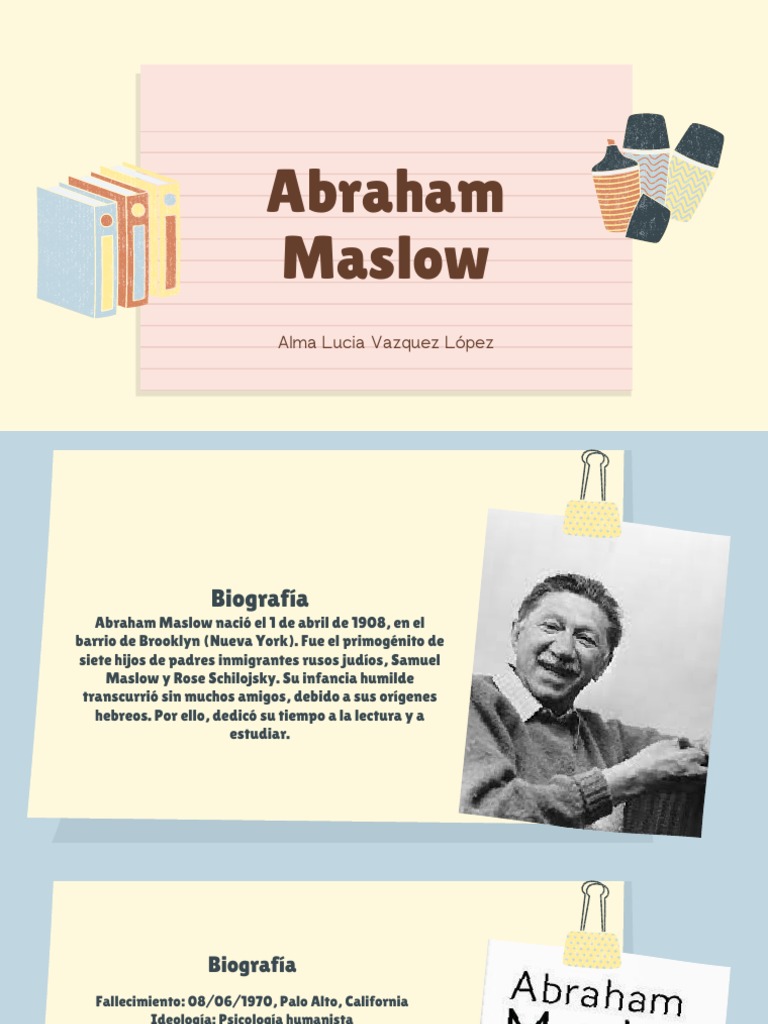 Abraham Maslow | Descargar gratis PDF | Ciencia cognitiva | Ciencias del comportamiento
