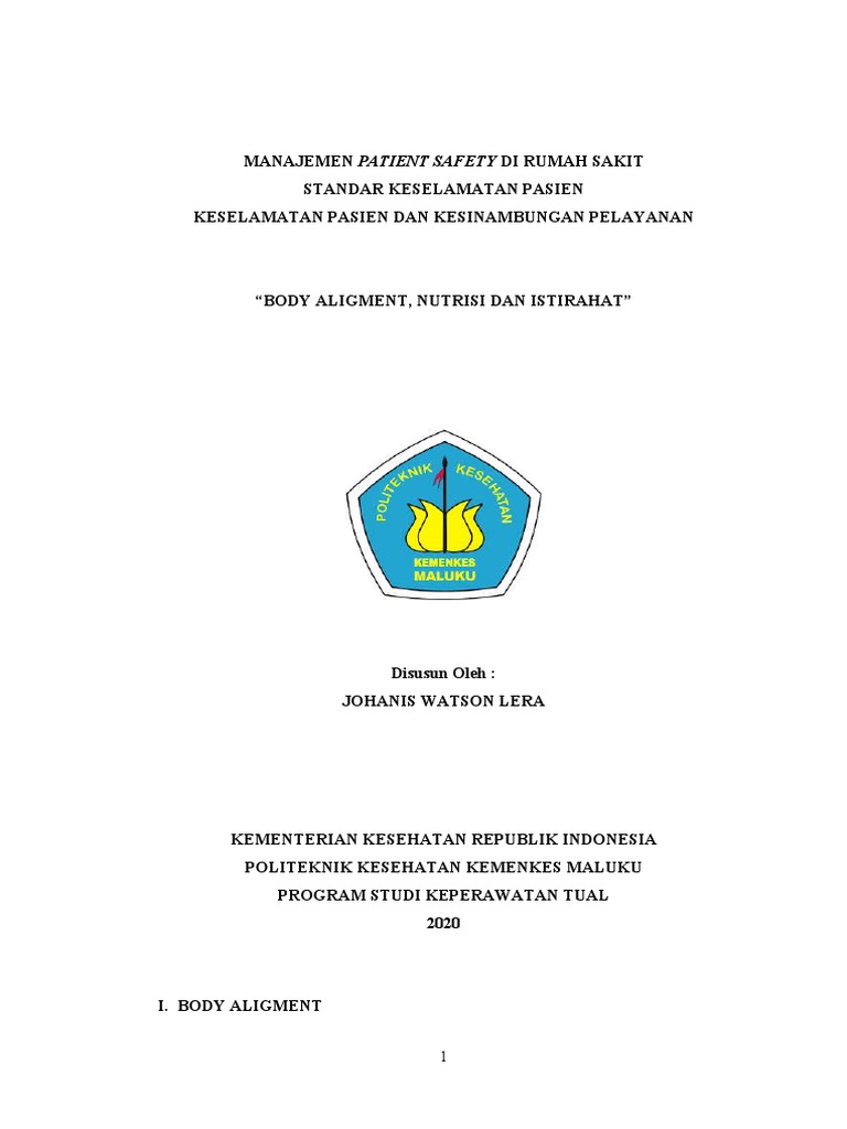 Body Alignment dalam Keperawatan | PDF