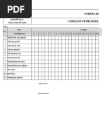Form Ceklist Perawatan AC | PDF
