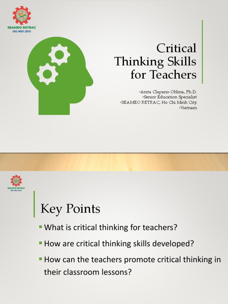Enhancing Critical Thinking in Education | PDF | Critical Thinking ...