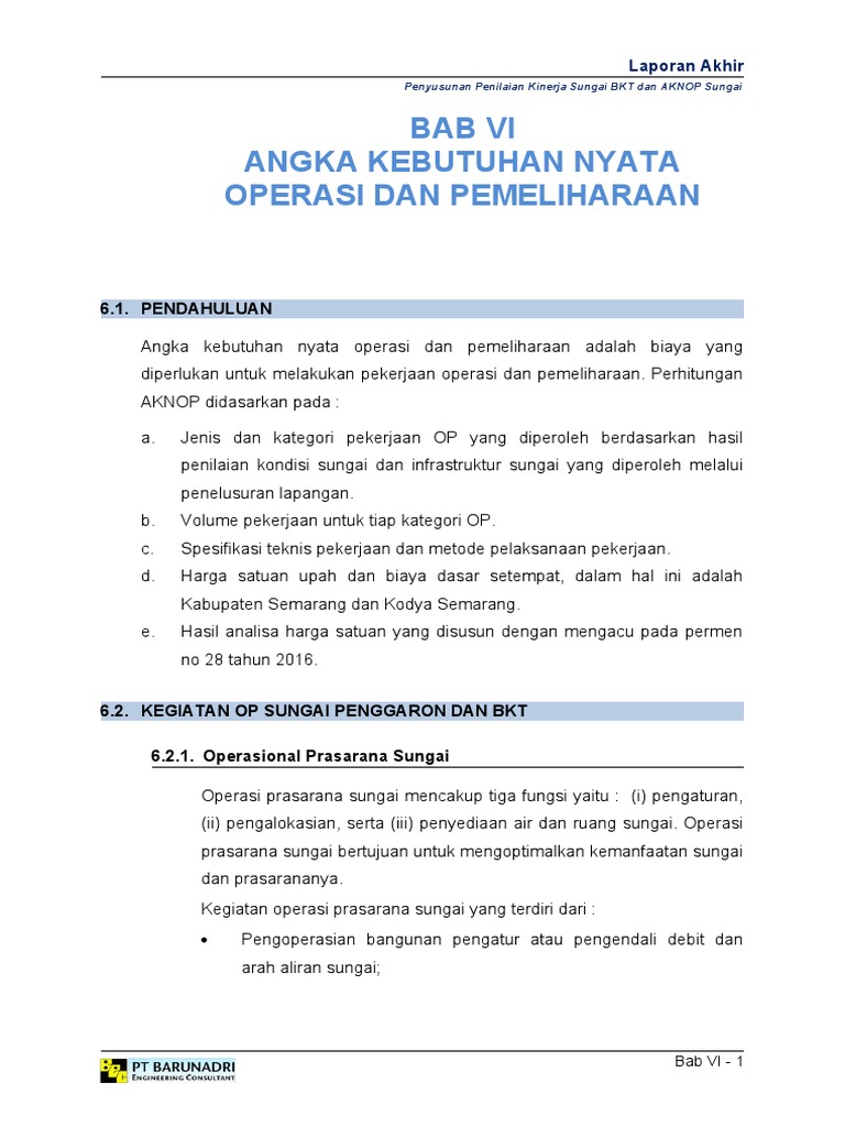 Bab VI. AKNOP - Aknop BKT | PDF