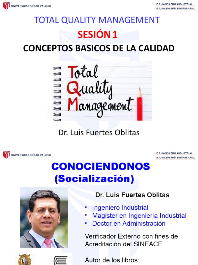 Sesión 1 Conceptos Basicos de La Calidad | PDF | Calidad (comercial ...