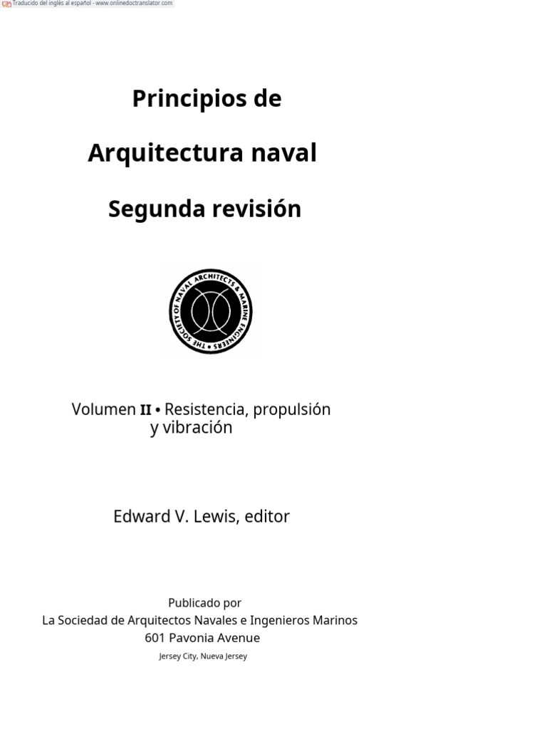 Principios de Arquitectura Naval 1988 Parte 1 | PDF | Viscosidad | Buques