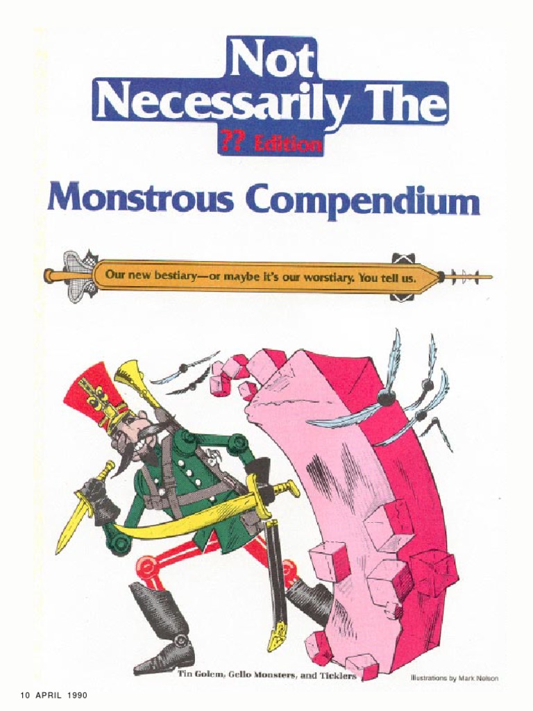 Not Necessarily The Monstrous Compendium | PDF