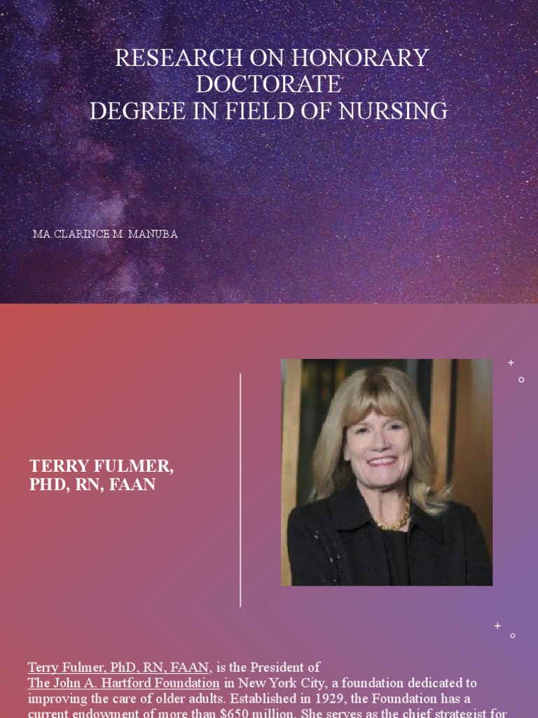 Honoring a Lifetime of Leadership and Service to the Nursing Profession ...