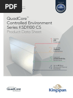 Kingspan Quadcore ks1000rw Roof Panel Data Sheet en GB Ie | PDF | Roof | Building Engineering