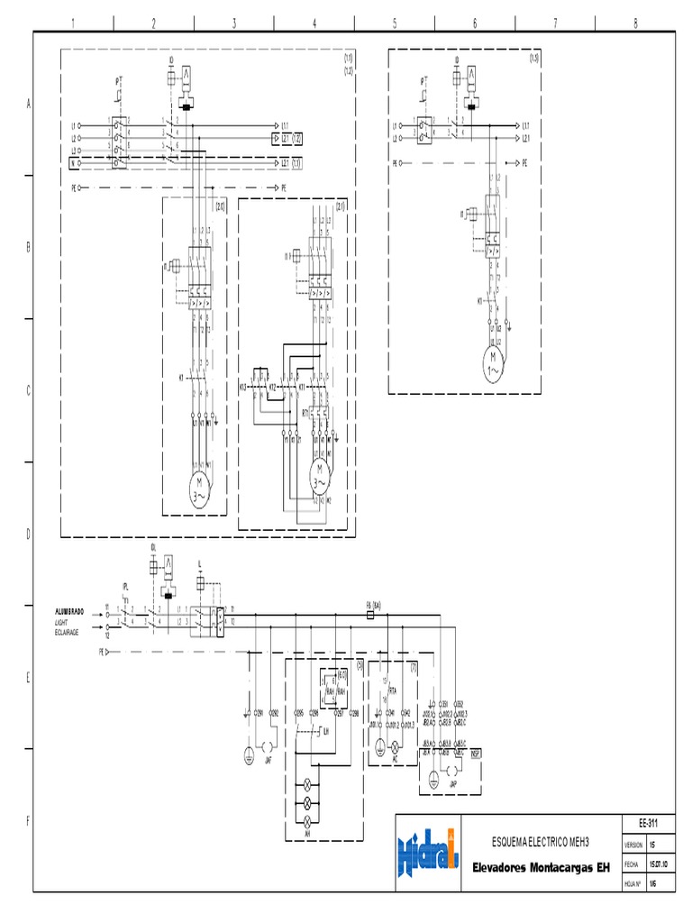 Toaz - Info Hidral Esquema Electrico Meh3 2pdf PR | PDF | Relé | Equipo