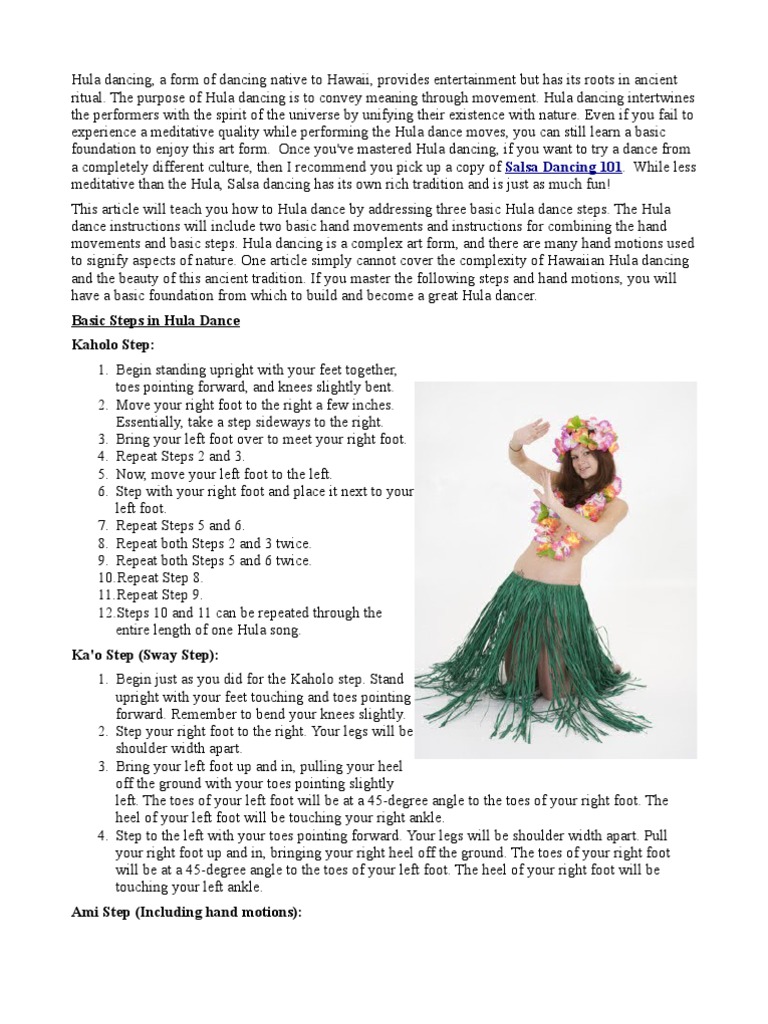 Hula Dance | PDF | Dances | Foot