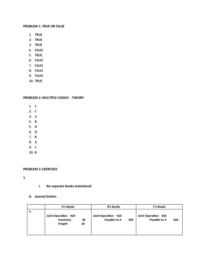 True 2. True 3. True 4. False 5. True 6. False 7. False 8. False 9. False 10. TRUE | PDF ...
