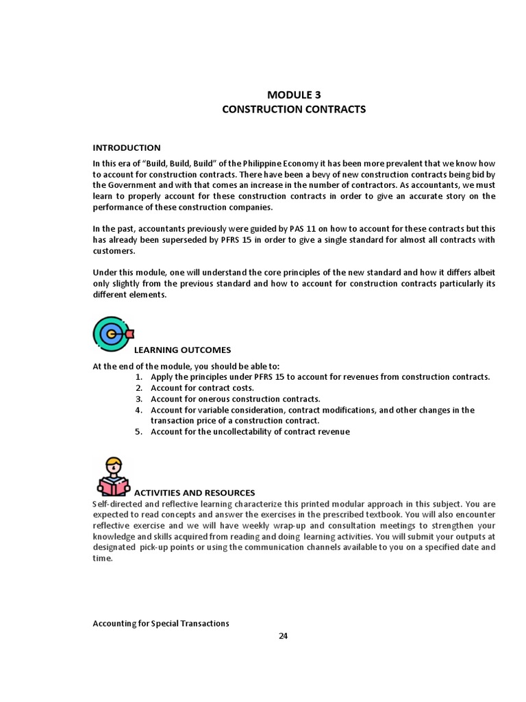 Module 3 Construction Contracts Pdf Textbook Multiple Choice
