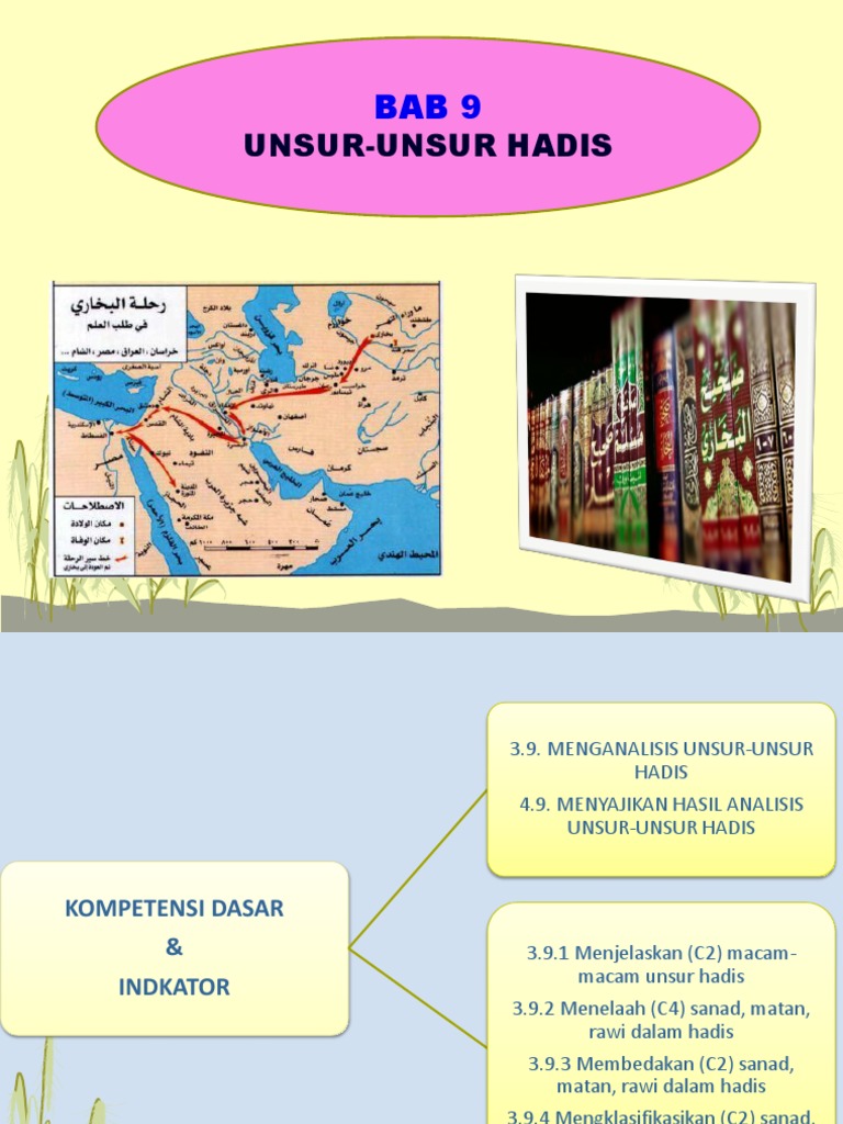 Bahan Ajar Bab 9 Unsur-Unsur Hadis | PDF
