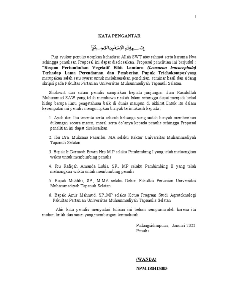 Proposal Wanda Revisi Asli | PDF