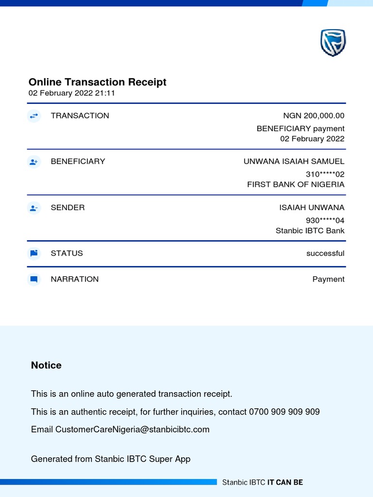 Online Transaction Receipt: 02 February 2022 21:11 | PDF