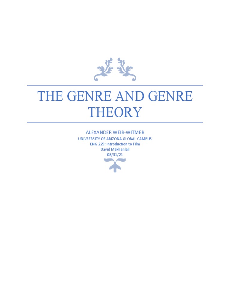 Genre and Genre Theory | PDF | Genre