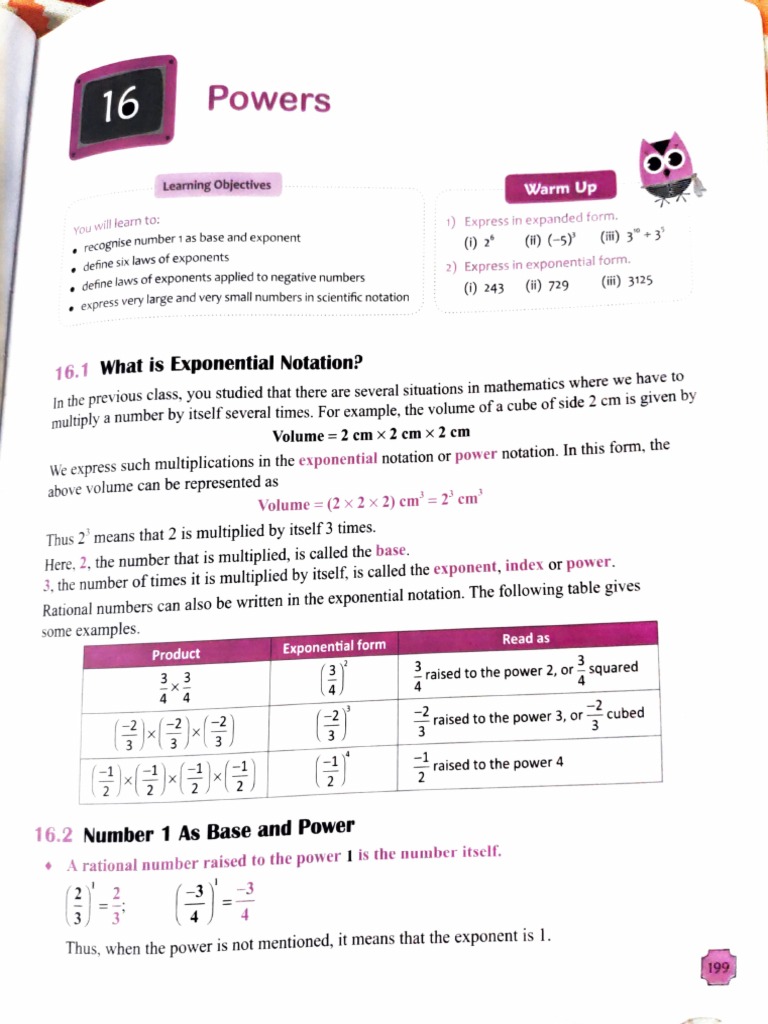 CH 16 Powers - Class 8 | PDF | Exponentiation | Numbers