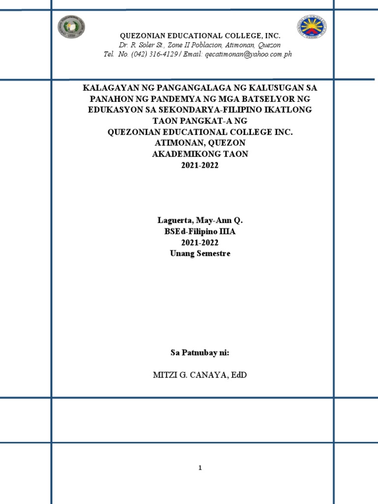 Dr. R. Soler ST., Zone II Poblacion, Atimonan, Quezon: Quezonian ...