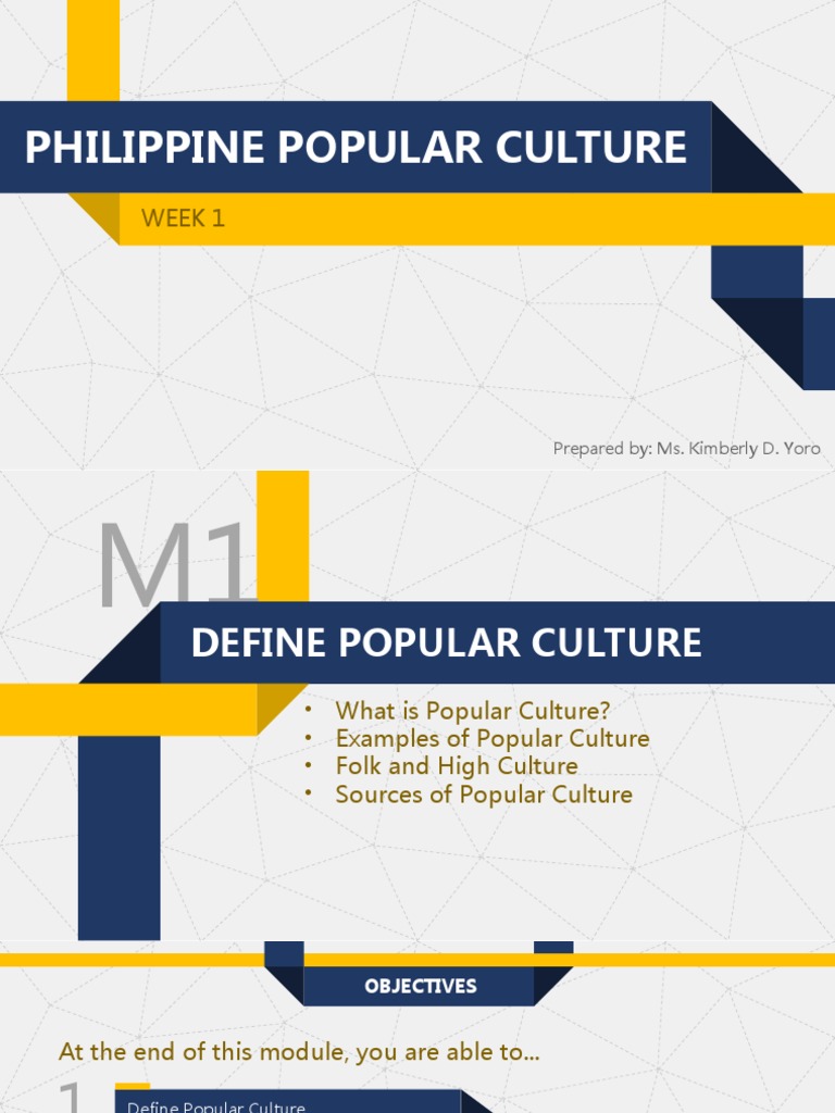 Philippine Popular Culture | PDF | Popular Culture | Folklore