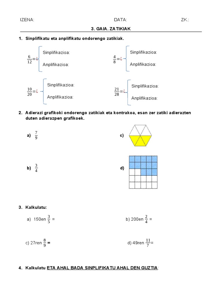 Azterketa 3. Gaia | PDF