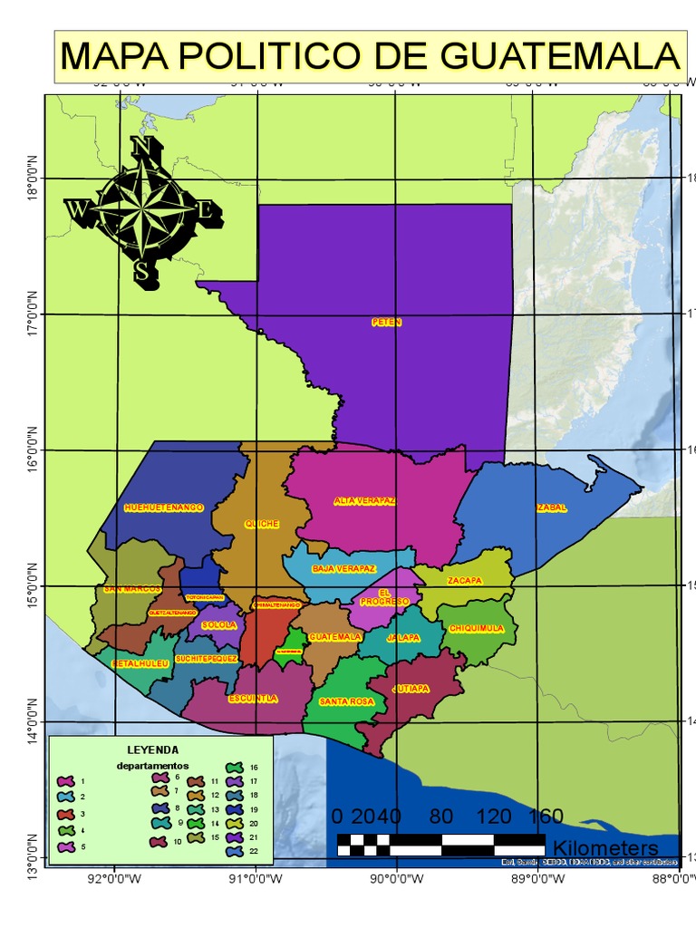 Actividad Previa MAPA POLITICO | PDF | Guatemala