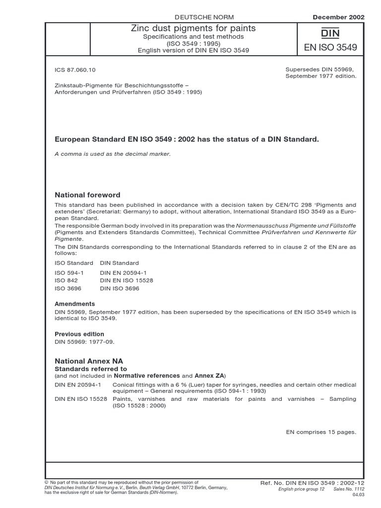 Iso 3549 | PDF | International Organization For Standardization ...