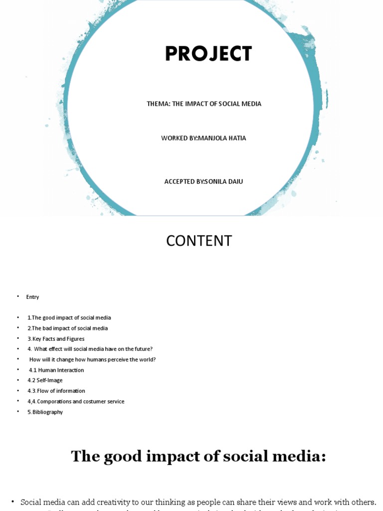 Project: Thema: The Impact of Social Media | PDF | Popular Culture ...