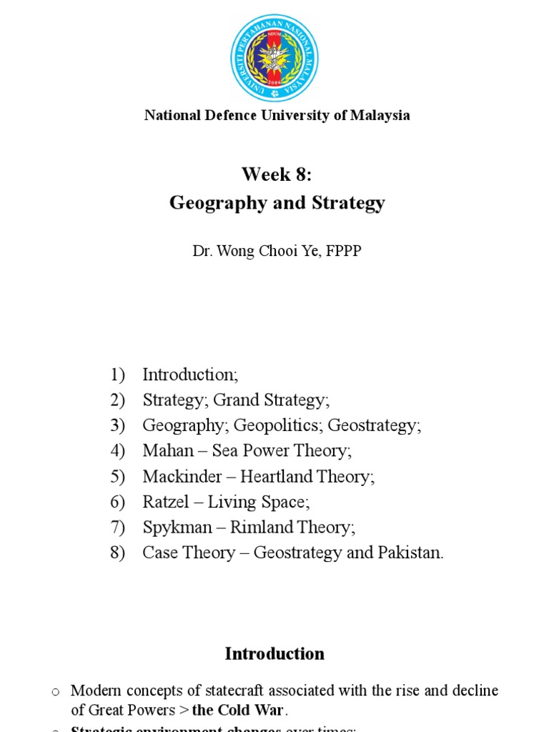 08 - Geography & Strategy | PDF | Geopolitics | Grand Strategy