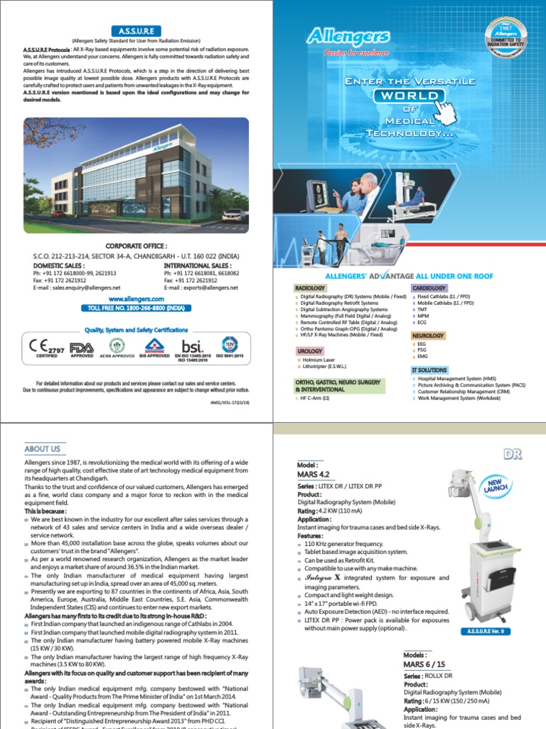 All Products Brochure | PDF | Radiography | Mammography