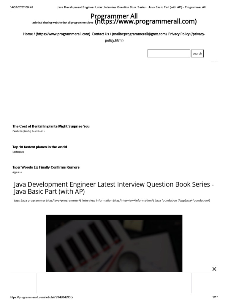 Java Development Engineer Latest Interview Question Book Series - Java ...