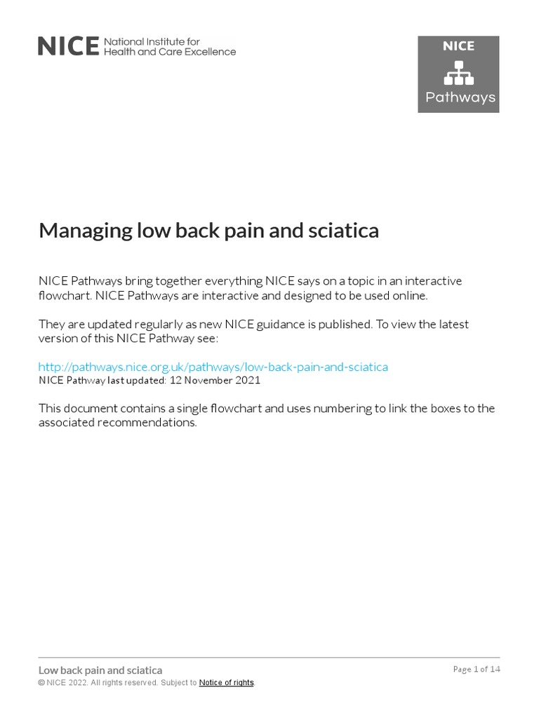 Managing Low Back Pain and Sciatica Managing Low Back Pain and Sciatica ...