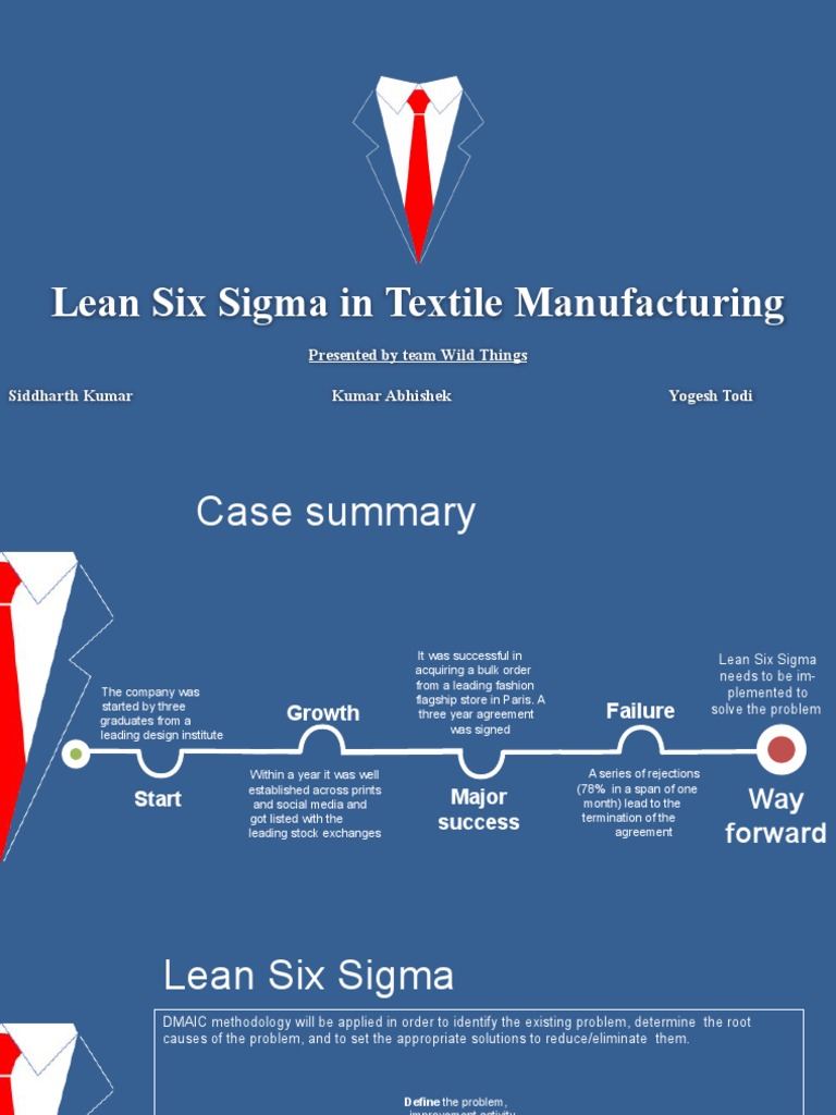 Lean Six Sigma in Textile Industry | PDF | Six Sigma | Sewing