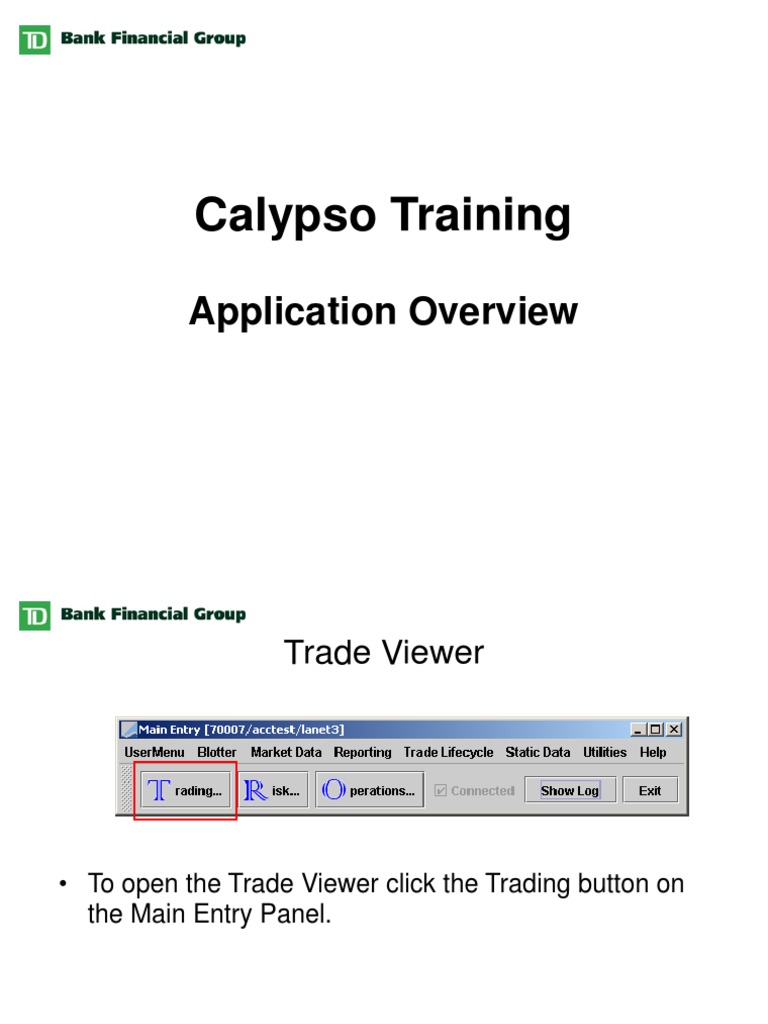 Calypso Trade Viewer Training Guide | PDF | Bonds (Finance) | Credit ...