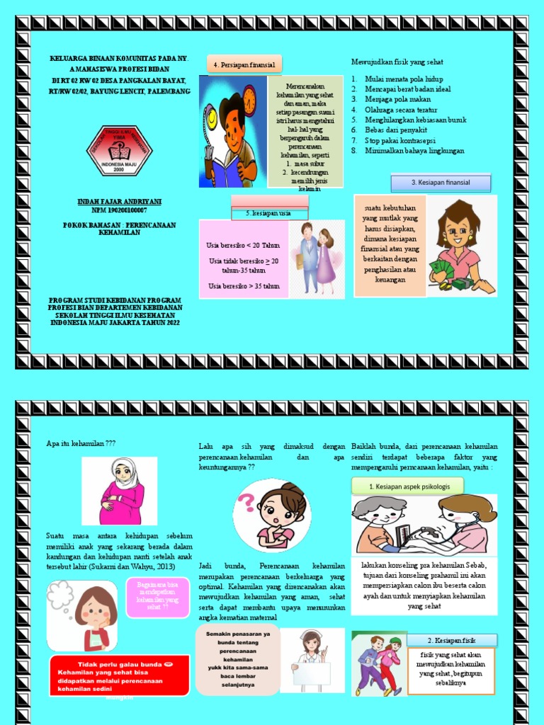 Leaflet Kelbin Prakonsepsi | PDF