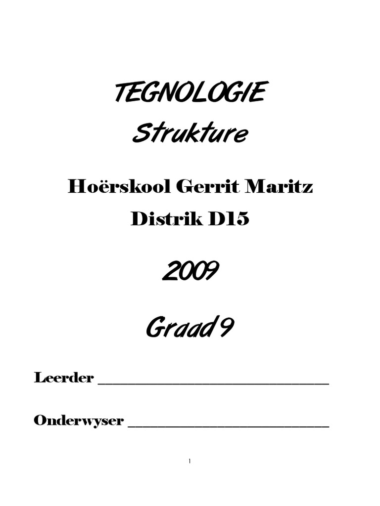 Strukture Graad 9 | PDF