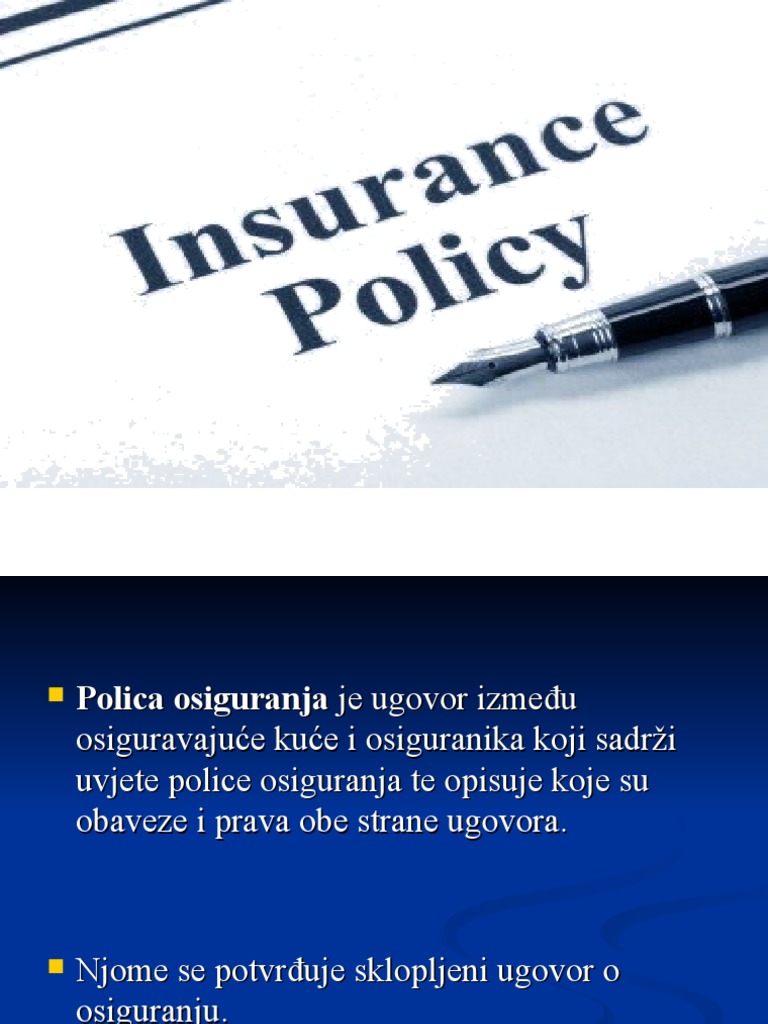 Polica Osiguranja | PDF