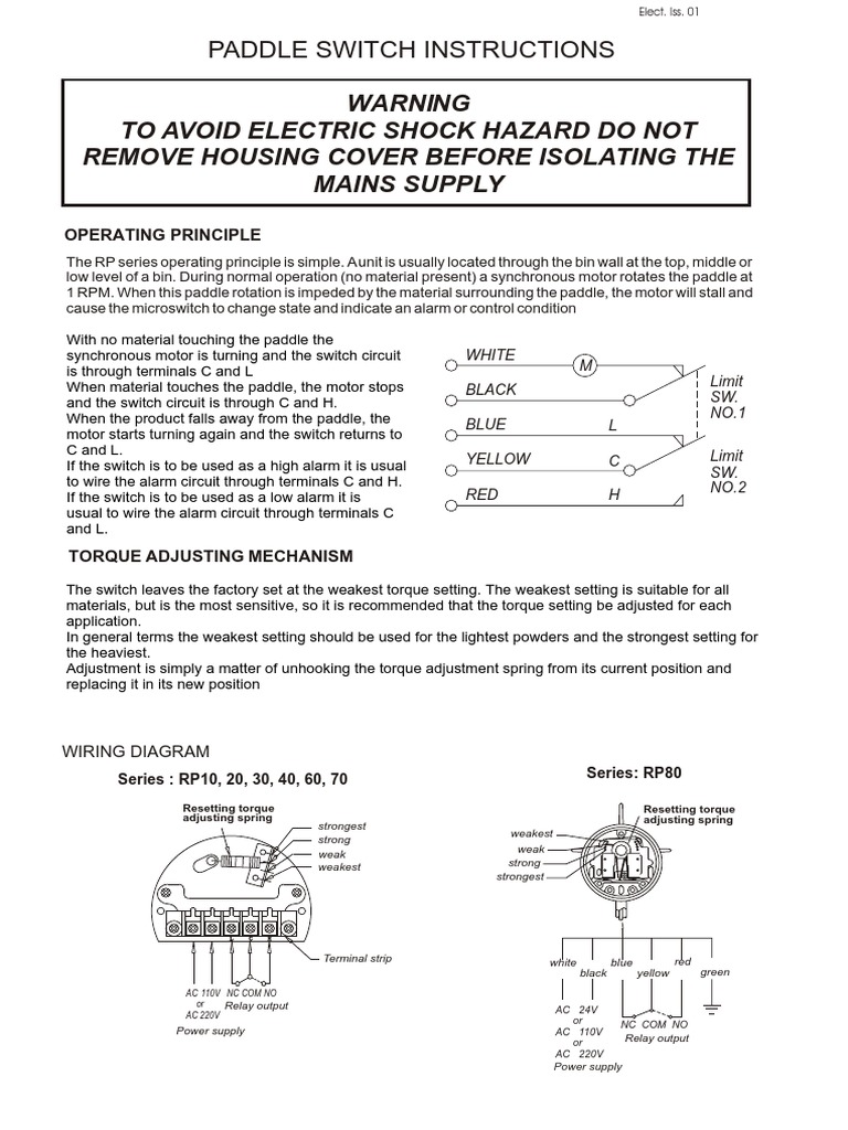 Paddle Instructions v1 | PDF | Switch | Relay