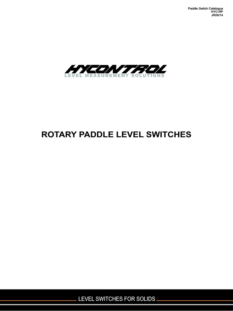Rotary Paddle Switch | PDF | Electric Motor | Switch