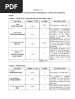 Ranking, Prioritization and Scaling, FNCP | PDF | Nursing | Business