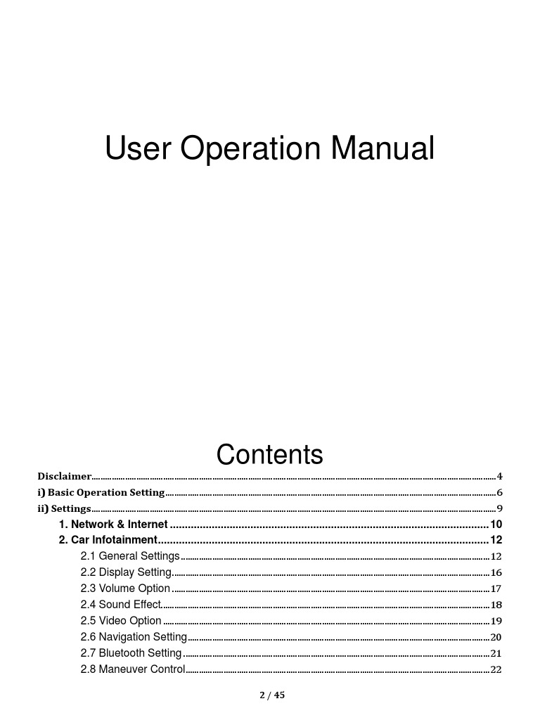 User Operation Manual | PDF | Bluetooth | Icon (Computing)