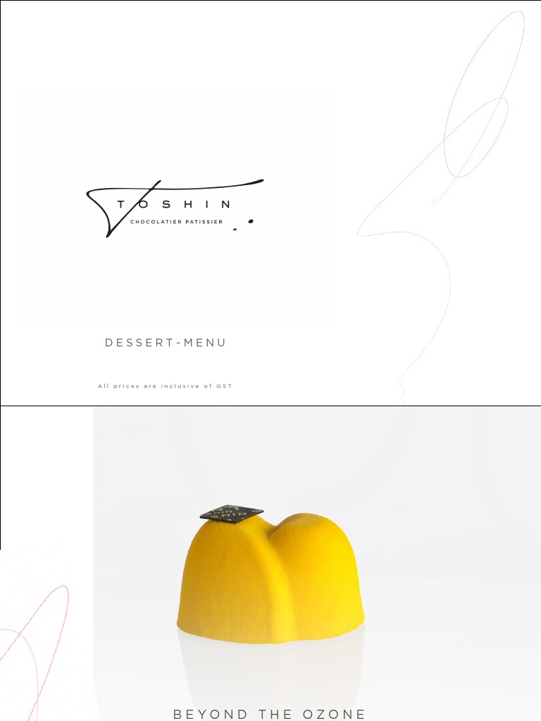 Toshin Dessert and Cake Menu | PDF | Chocolate | Cakes