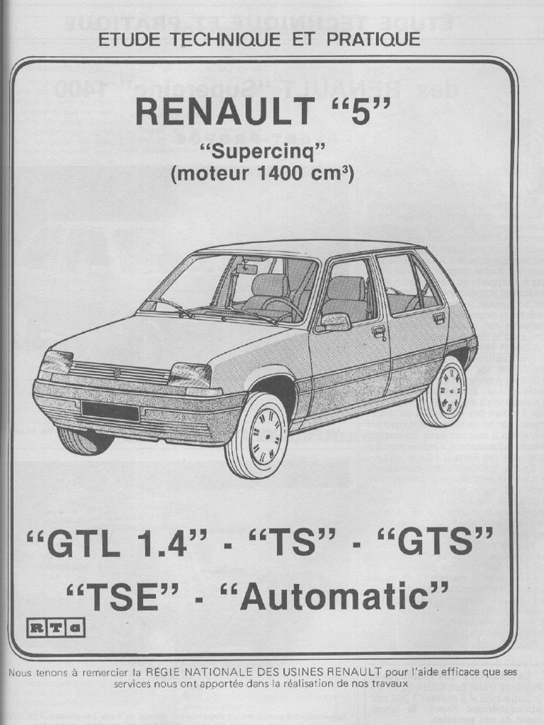 RTA Renault Super 5 | PDF