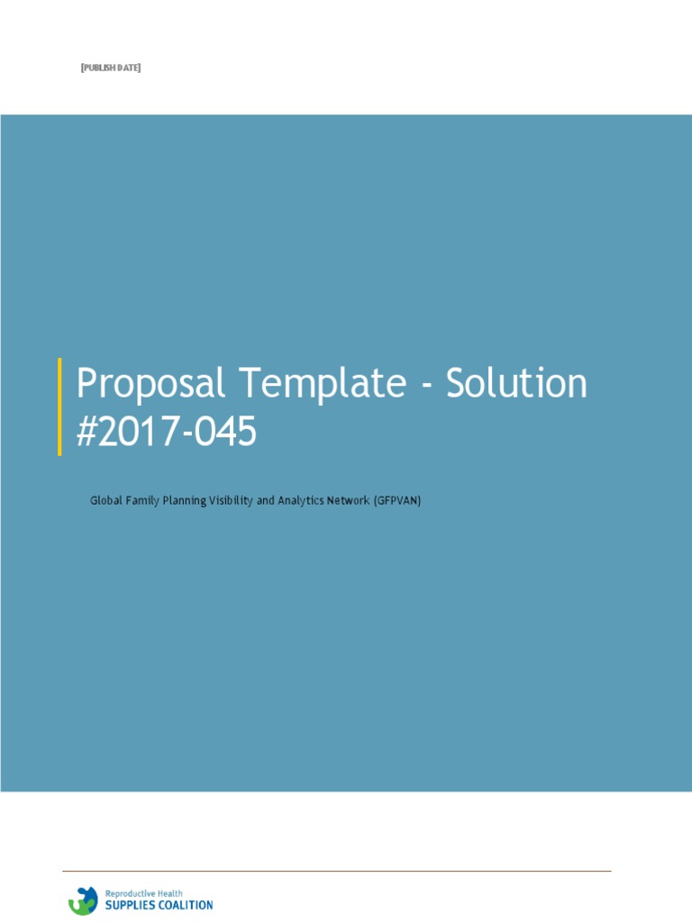 Proposal Template - Solution #2017-045: (Publish Date) | PDF ...