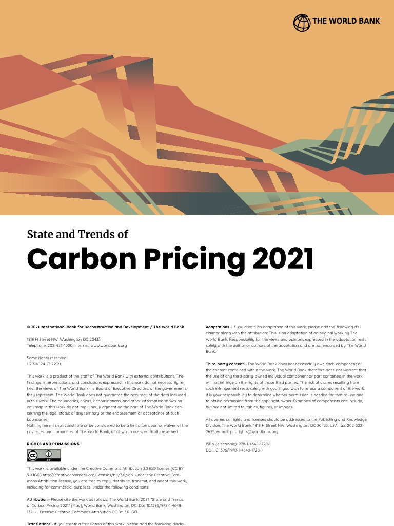 Carbon Pricing 2021 Carbon Pricing 2021: State and Trends of | PDF | Climate Change Mitigation ...
