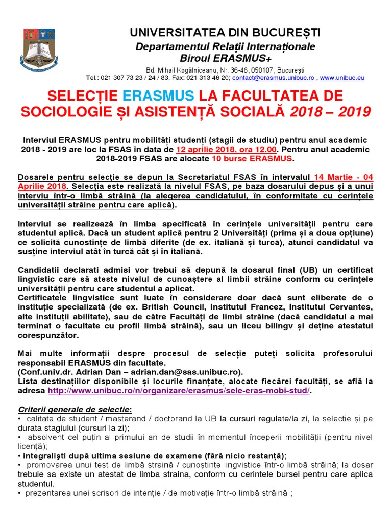 4a. Afis Selectie 2018 FSAS | PDF