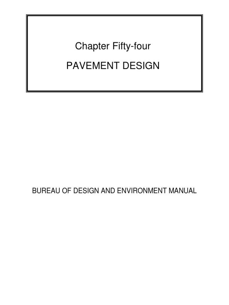 Chicago Highway Manual - Chapter 54 Pavement Design | PDF | Road ...