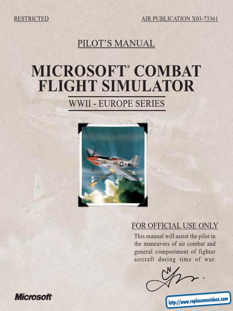 Microsoft Combat Flight Simulator - Manual - PC | Download Free PDF ...